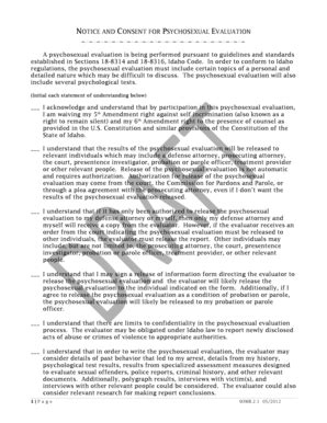 Fillable Online Notice And Consent Form Fax Email Print PdfFiller