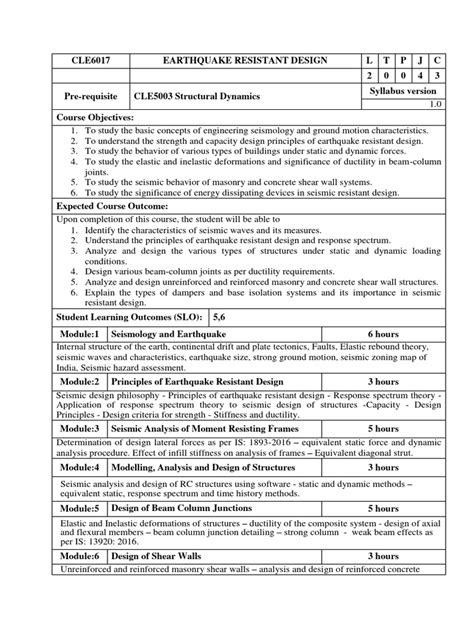 cle6017 earthquake resistant design eth 1 0 40 cle6017 pdf
