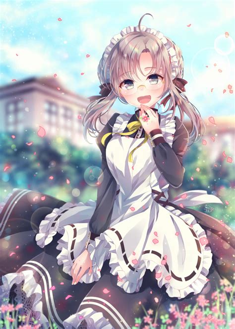 Cute And Happy Maid With Glasses Original R Megane