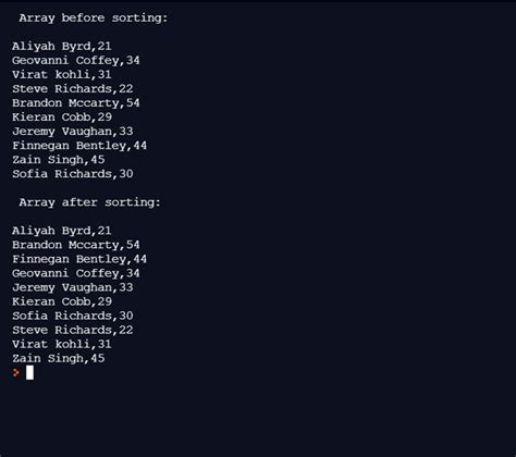 Consider A Company That Needs To Sort An Array Person Data 1 Quizlet