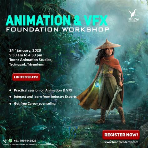 a one day workshop led by toonz animation academy toonz academy