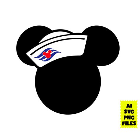 Mickey Mouse Sailor Svg Disney Cruise Svg Mickey Mouse Svg Inspire Uplift