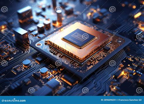 Motherboard With A Modern Microprocessor With High Technology And An Integrated Circuit To