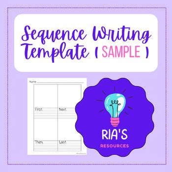 Sequence Writing By RiasResources TPT