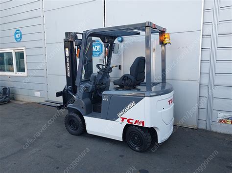 [중고지게차]tcm 전동지게차 2 5톤 회전포크 로테이 산업 안전 공구함 중고나라