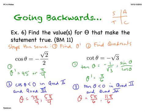 Pc 4 4 Notes Trig Of Any Angle Ppt