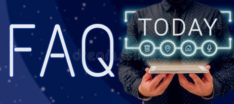 Conceptual Display Faq Business Approach List Of Frequently Asked