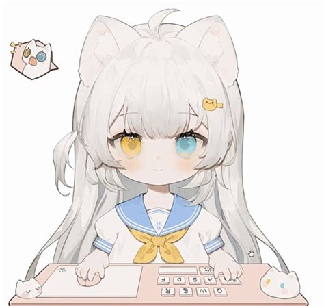 少女q版半身 米画师