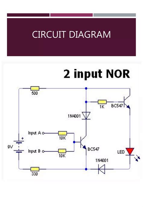 Two Input NOR Gate Using Diode And Transistors PPTX