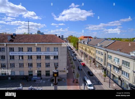 Siauliai Liethuania 5 May 2023 Siauliai View From The Rooftops Of The City City Of The Sun