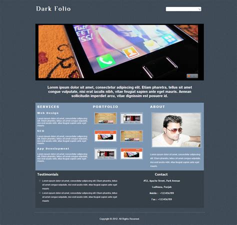 个高品质的免费HTML 和CSS 网页模板 PS教程网