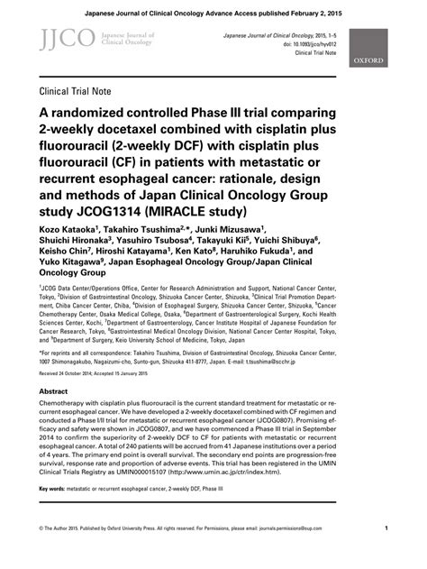 Pdf A Randomized Controlled Phase Iii Trial Comparing 2 Weekly Docetaxel Combined With