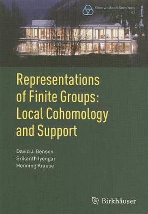 Representations Of Finite Groups Local Cohomology And Support 9783034802598 David