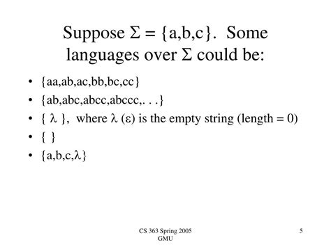 Ppt Cs 363 Comparative Programming Languages Powerpoint Presentation