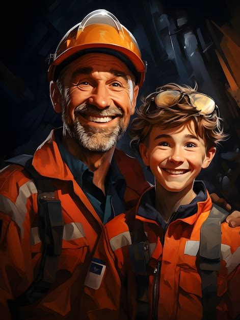 Premium Ai Image Two Men As Labor Worker