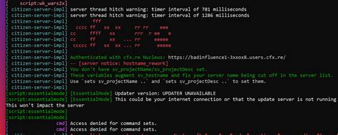 server saids i font have sv hostname or sv projectdesc server discussion cfx re community
