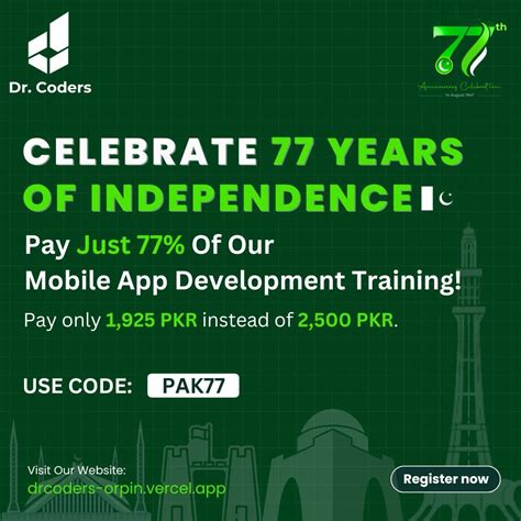 Dr Coders On Linkedin Independenceday Pak77 Drcoders Mobileappdevelopment Celebratewithtech