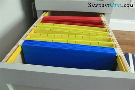 How To Build A Hanging File Folder Drawer Sawdust Girl®