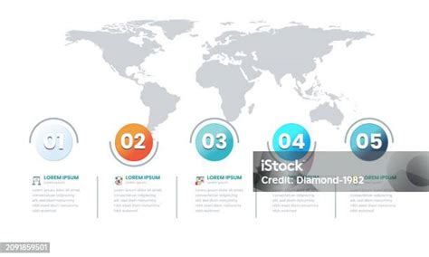 세계지도 벡터 인포 그래픽 역동적인 프레젠테이션을 위한 글로벌 관점 0명에 대한 스톡 벡터 아트 및 기타 이미지 0명 개발