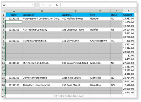 Microsoft Excel Tips Fill The Gaps In Imported Data