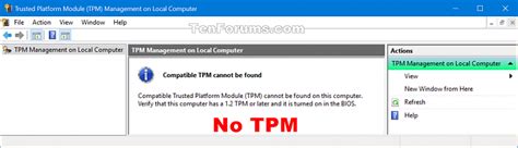 Verify Trusted Platform Module TPM Chip On Windows PC Tutorials