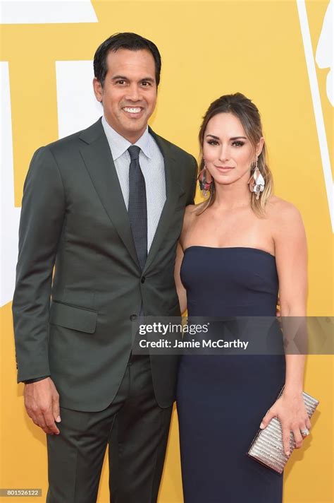 Miami Heat Coach Erik Spoelstra And Nikki Sapp Attend The 2017 Nba