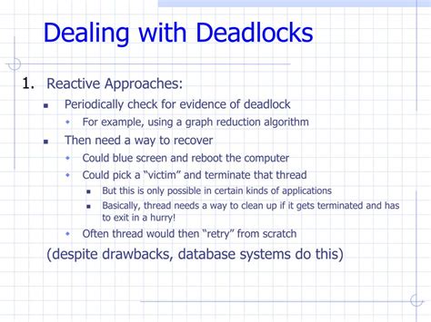 Ppt Deadlocks Detection And Avoidance Powerpoint Presentation Free Download Id 636378