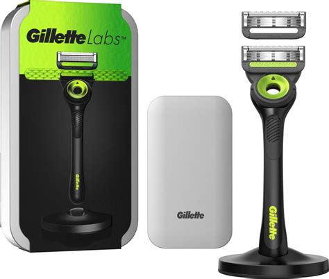 Gillette Labs With Exfoliating Bar Razor Travel Case 2 Blades
