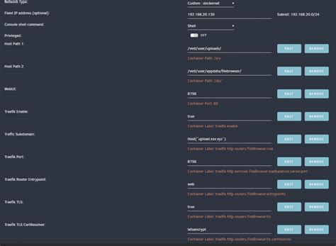 Support Knex FileBrowser Docker Containers Unraid