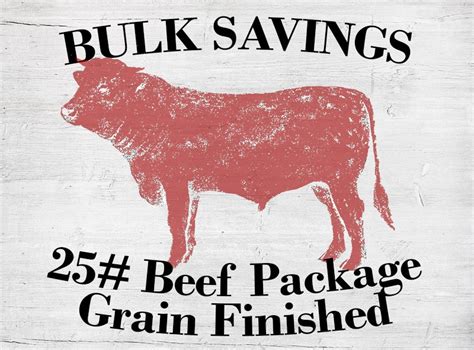 25 Beef Package Grain Fed Arnolds Farm