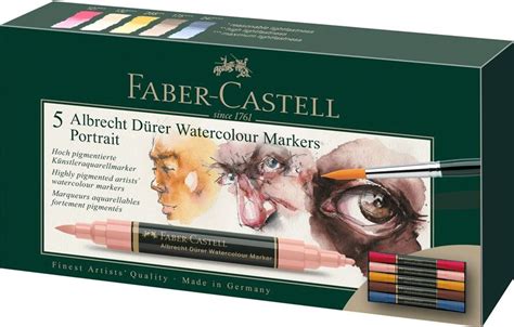 Faber Castell აკვარელის მარკერები პორტრეტებისთვის 5 ცალი Veli Store