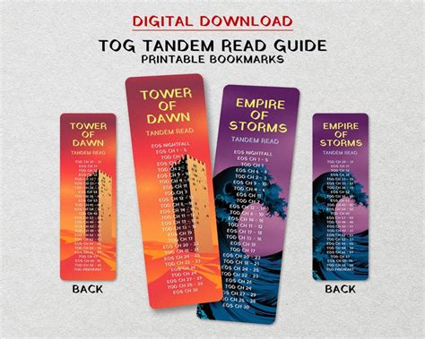 Throne Of Glass Tandem Read Bookmarks Tower Of Dawn Empire Of Storms