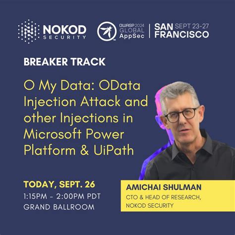 Nokod Security On Linkedin Today Is Day 1 Of The Owasp® Foundation Global Appsec Conference There