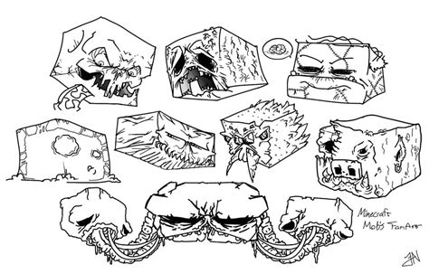 Minecraft Mobs Fan Art By Brainsause On Deviantart