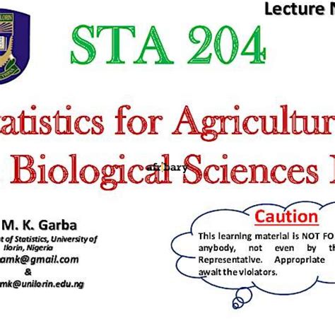 Sta 204 Lecture Note 5 Correlation And Simple Regression Afribary