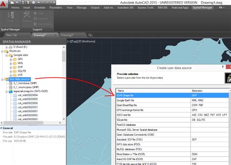 Spatial Manager Efficiently Manage Spatial Data Even From Autocad Geofumadas Gis Cad