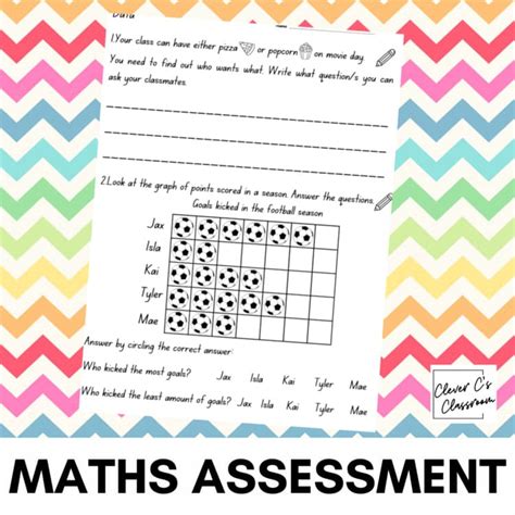 Data Mathematics Assessment Stage 1 Maths Data Year 1 And 2 Data Test