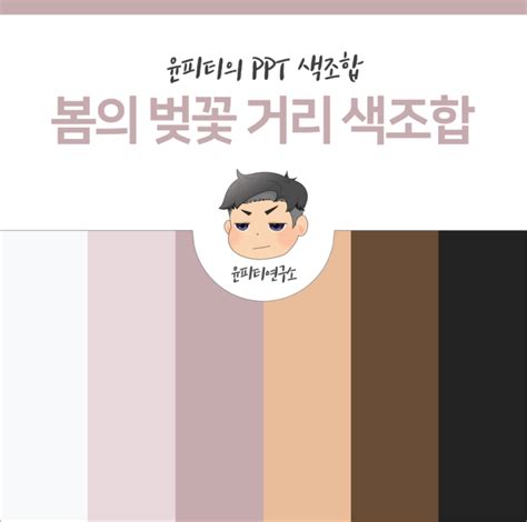 Ppt색조합039 봄의 벚꽃거리의 색 조합 네이버 블로그
