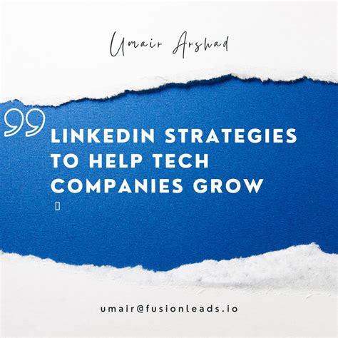 Linkedin Marketing Tech Strategy Content Leadgeneration Umair Arshad