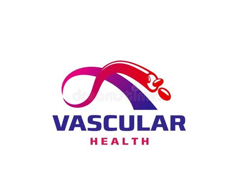 Vascular Vein Health Icon Artery Symbol Emblem Stock Vector Illustration Of Capillary