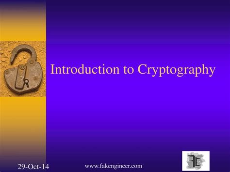PPT Introduction To Cryptography PowerPoint Presentation Free Download ID