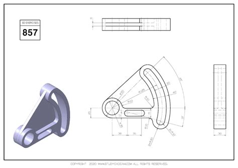 3D CAD EXERCISES 857 STUDYCADCAM
