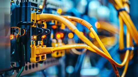 High Tech Data Center With Advanced Equipment And Network Infrastructure In Modern Factory