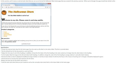 Solved In This Exercise Youll Create An External Style