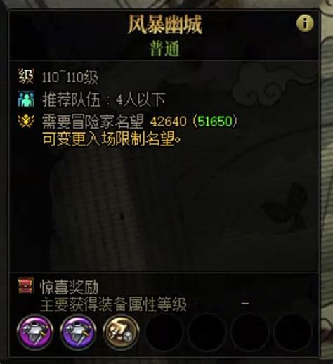啊这，风暴幽城的入场名望降低了沃特碧们的colgdnf地下城与勇士 Colg社区