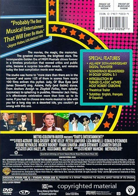 Thats Entertainment Dvd 1974 Dvd Empire