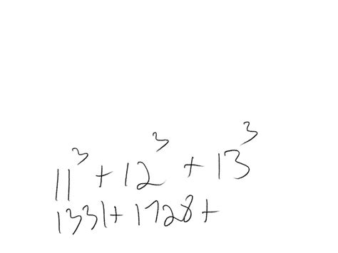 Solved The Sum Of The Cube Of Three Consecutive Numbers Is 5256 Find