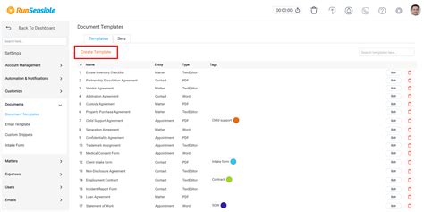 Create Document Templates Runsensible Help Center