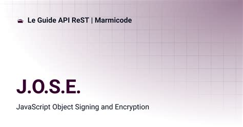 Jose Le Guide Api Rest Marmicode