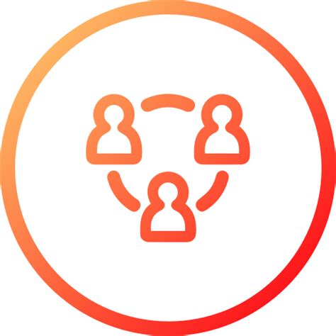 Network Generic Gradient Outline Icon